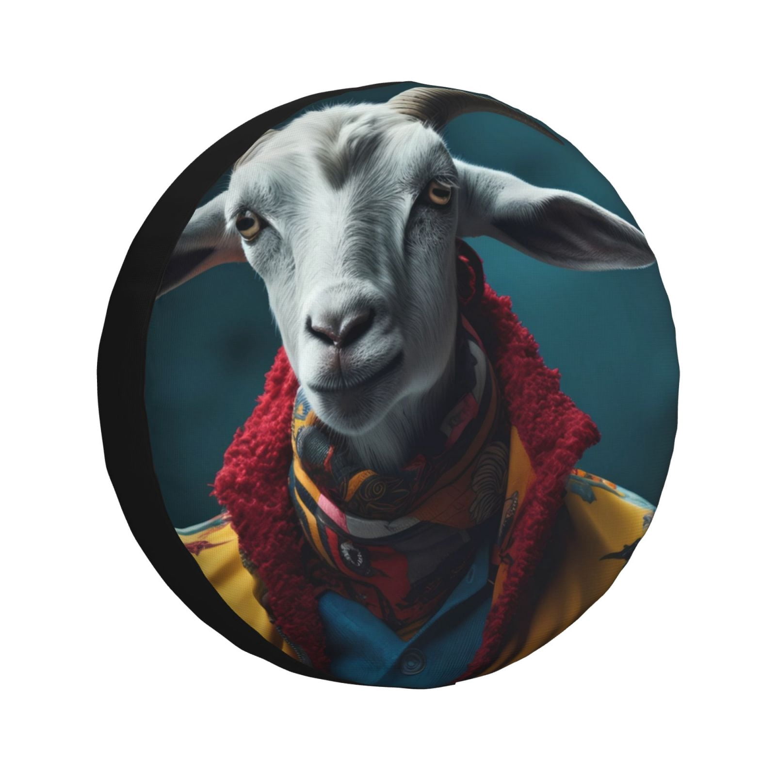 Vsdgher Surrealist Goat for Spare Tire Cover, Tire Wheel Protector ...