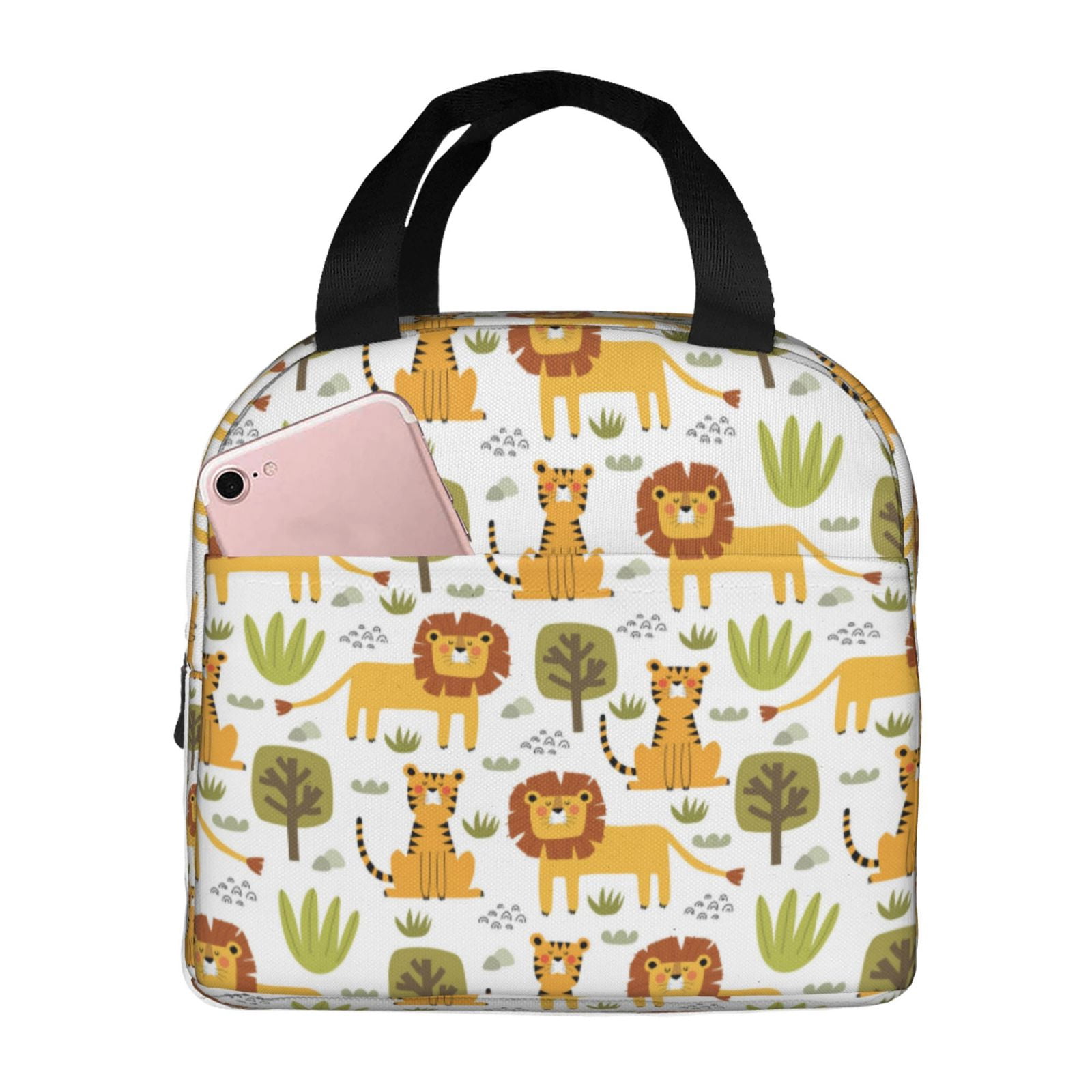 Vsdgher Tiger Lion Lunch Bag, Lunch Box for Women Adult Men, Lunch Tote ...