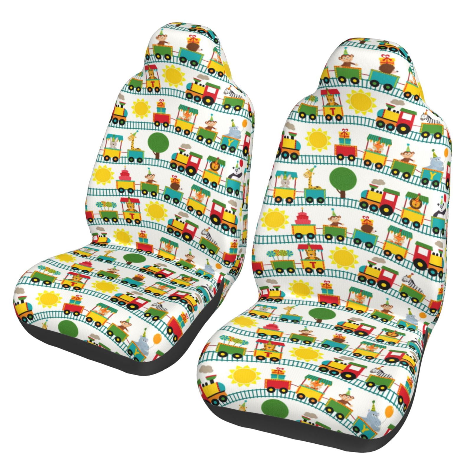 Vsdgher Train With Animals Automotive Seat Covers for Cars Trucks and ...