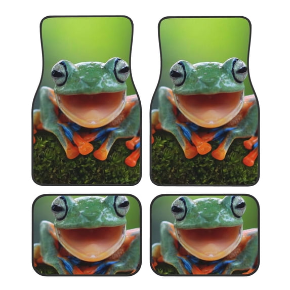 Vsdgher Tree Frog Car Foot Mat Set of 4 Pieces Universal Floor Liner ...