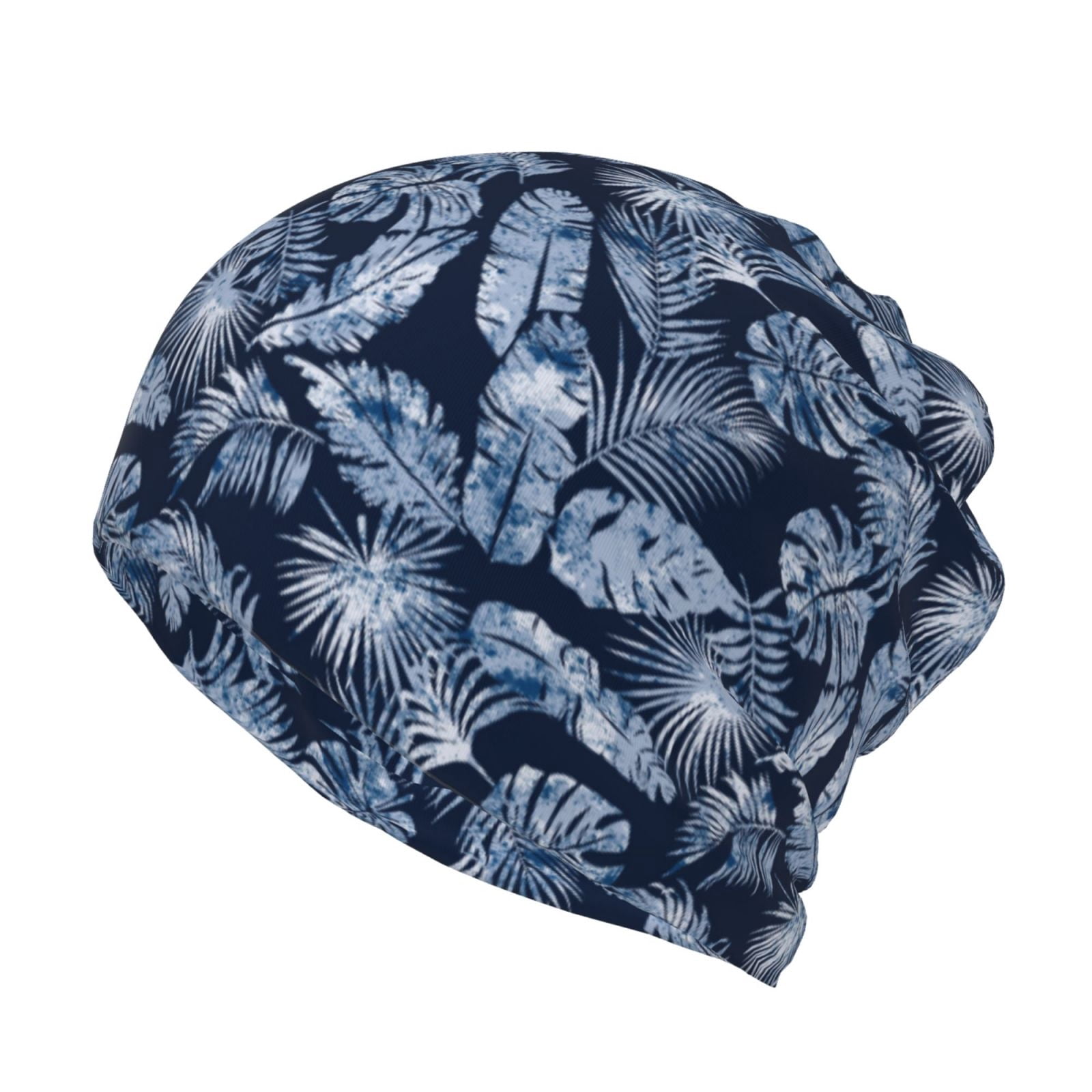Vsdgher Tropical Leaves Slouchy Beanie Hat for Men/Women, Skull Cap ...