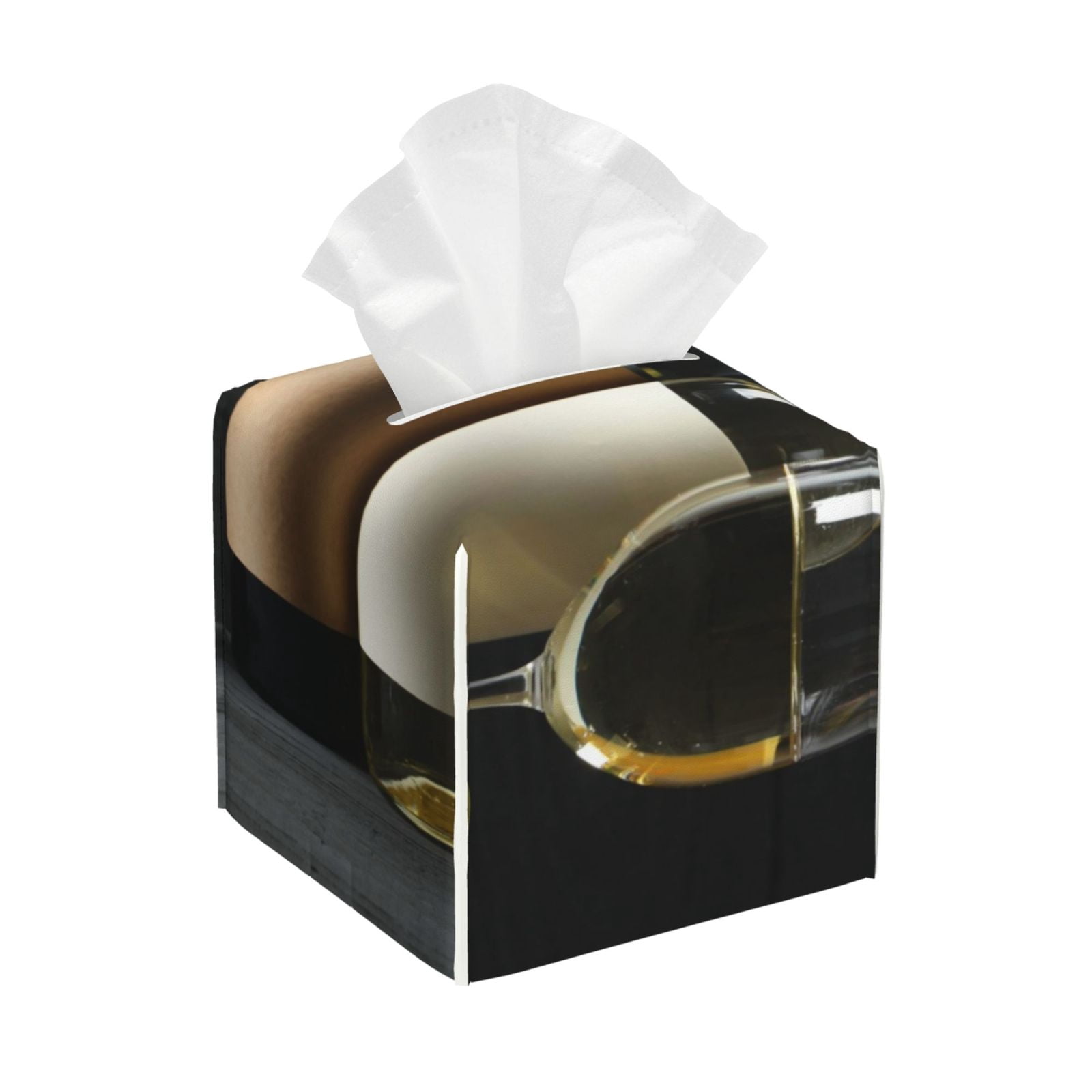 Vsdgher Two Bottles Of Red And White Wine Pattern Tissue Box Cover ...