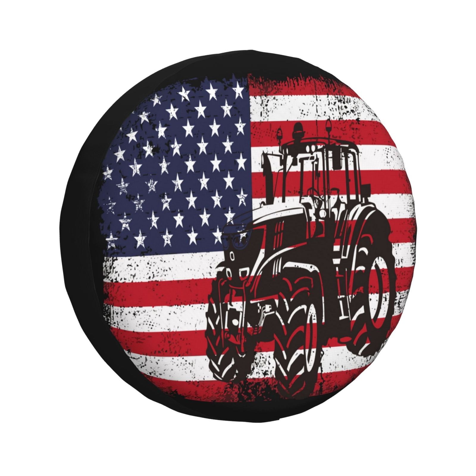 Vsdgher USA Vintage Flag Tractor for Spare Tire Cover, Tire Wheel ...