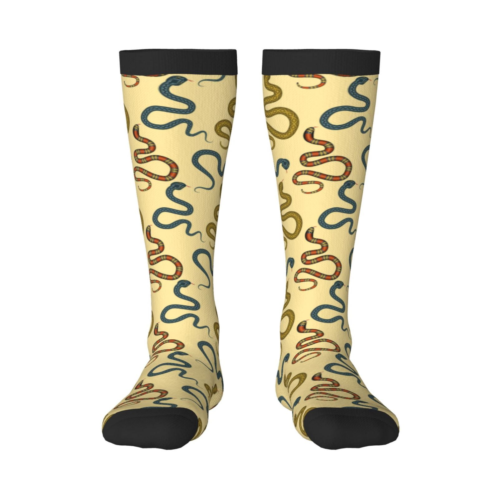 Vsdgher Various Snake Print Thigh High Socks Extra Long Stretchy Sock ...