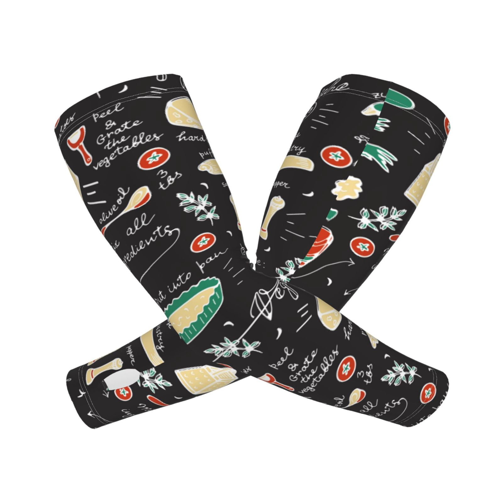 Vsdgher Vegetable Quiche Pattern Cooling Arm Sleeves for Men & Women ...