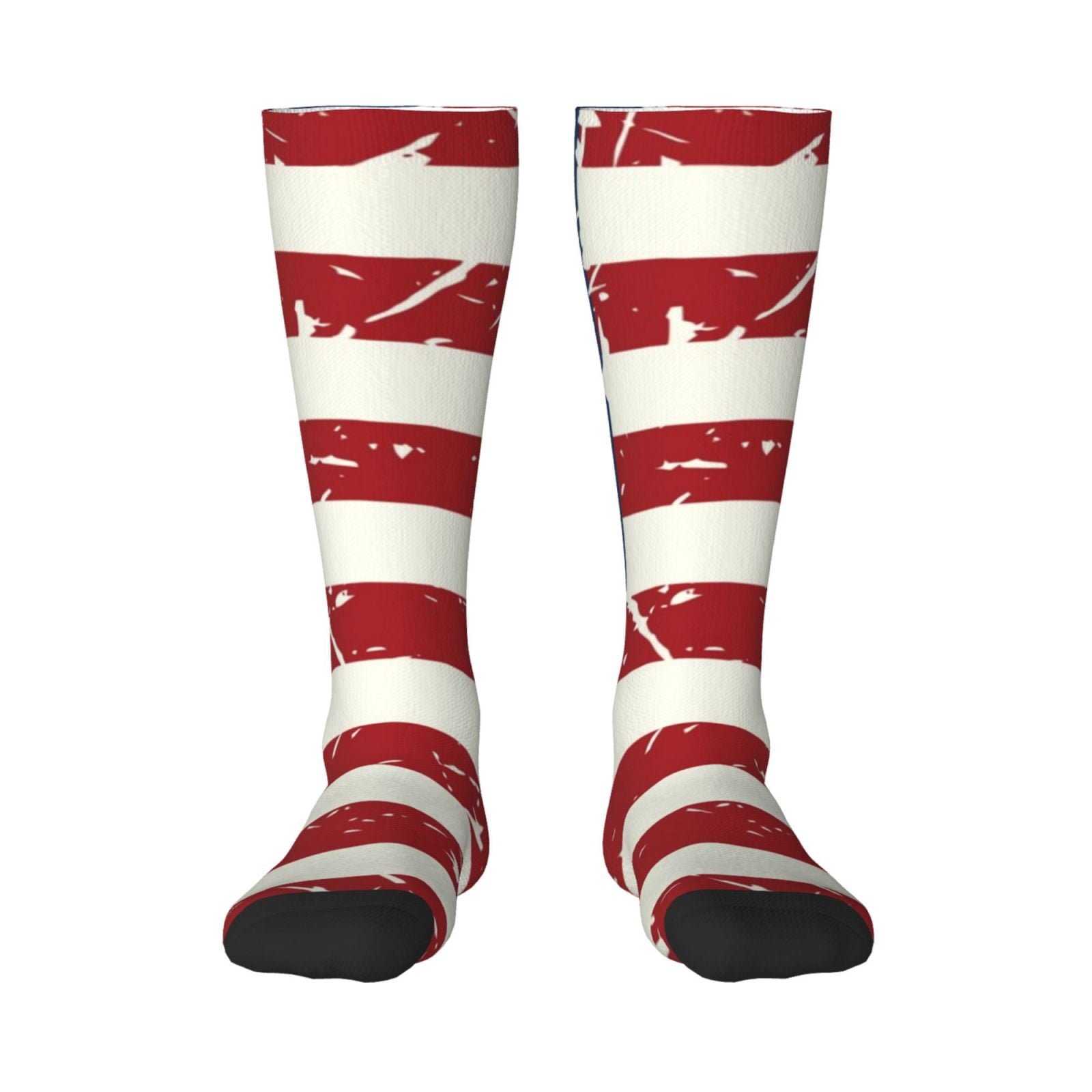 Vsdgher Vintage American Flag Print Thigh High Socks Extra Long ...