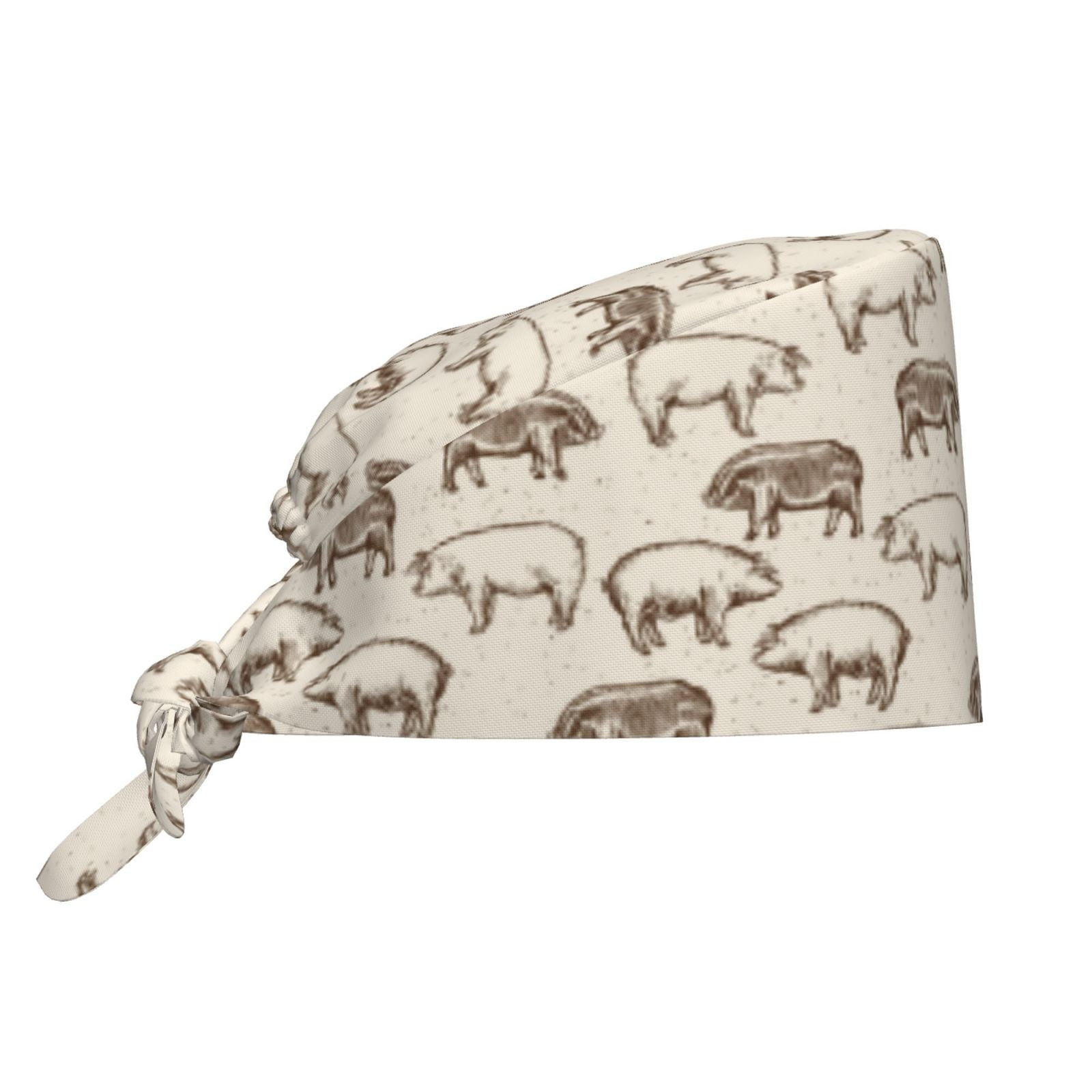 Vsdgher Vintage Farm Pigs Men Women Adjustable Cap Working Hat Tie Back ...