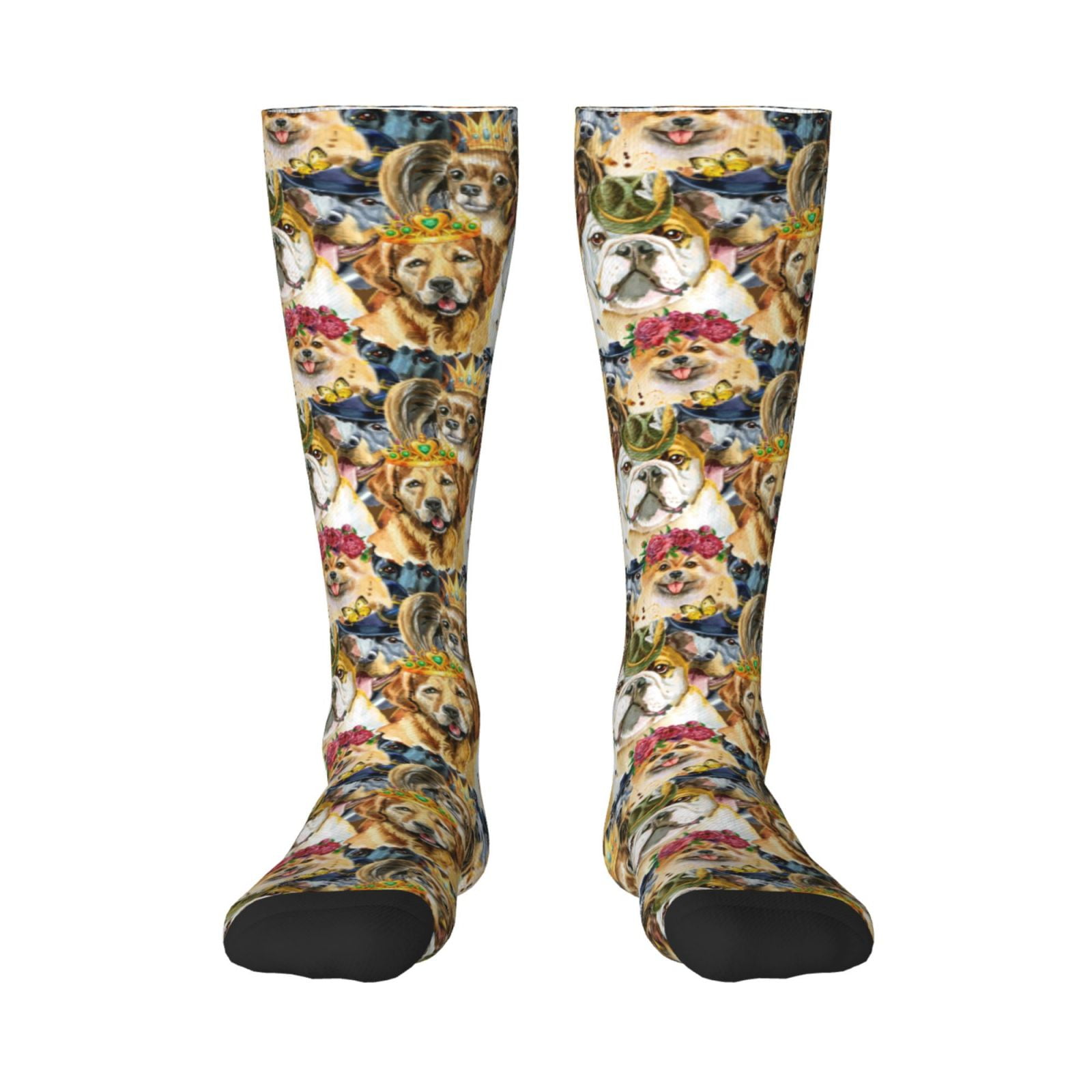 Vsdgher Watercolor Dogs Knee Socks, High Socks Long Stretchy Sock Women ...