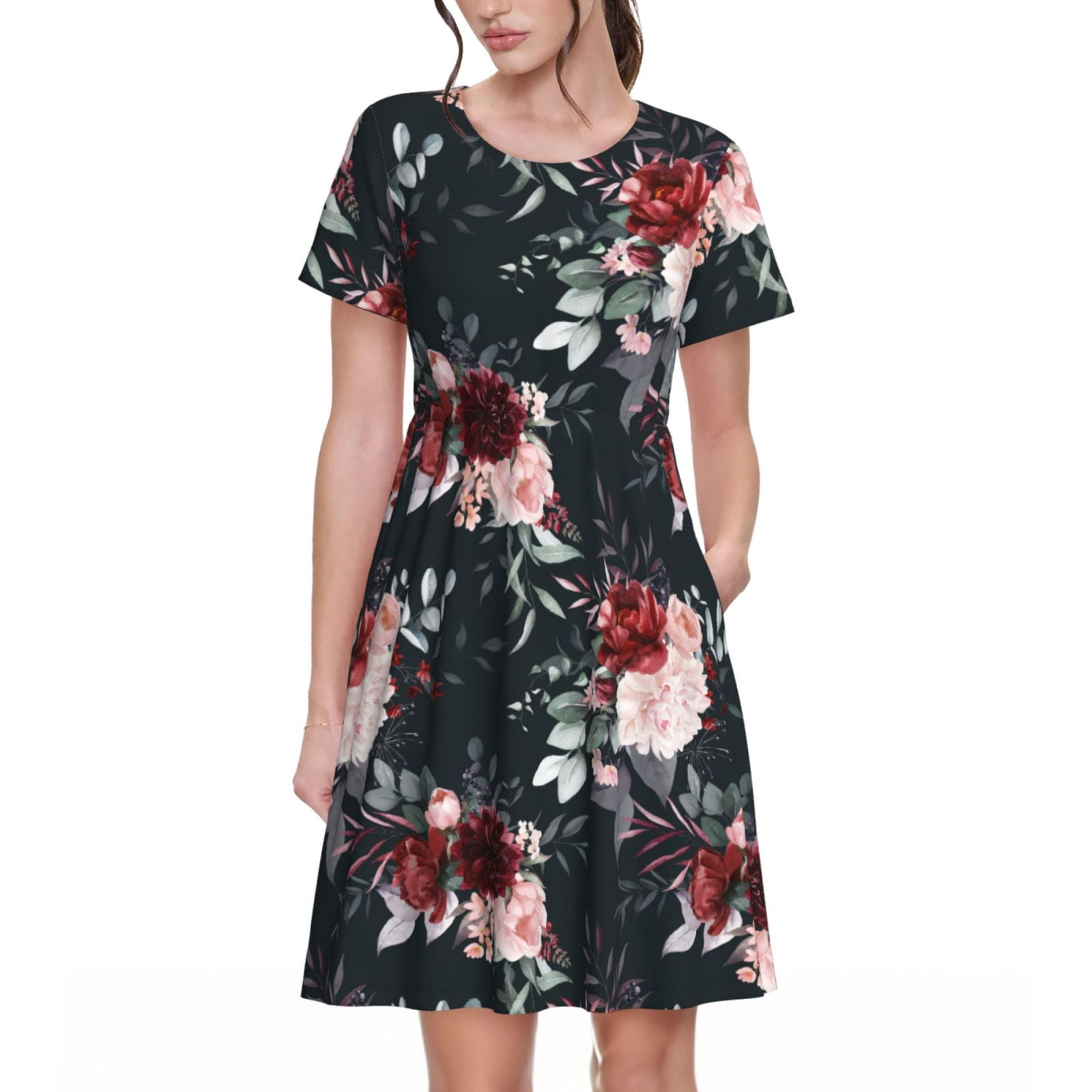 Vsdgher Watercolor Floral for Womens Summer 2025 Casual Midi Maxi ...