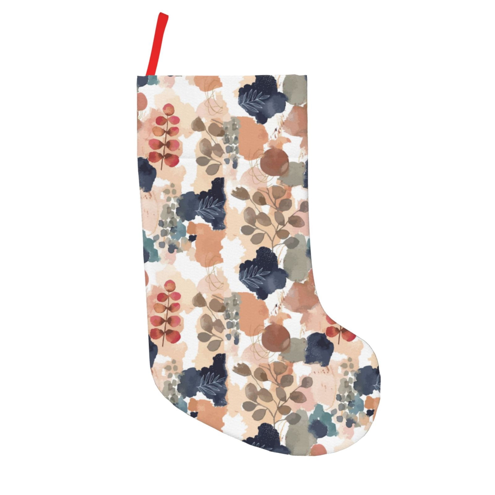 Vsdgher Watercolor Plants Christmas Stockings 18 inch Large Kids ...