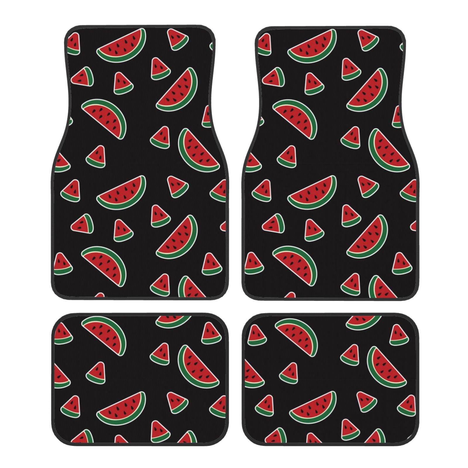 Vsdgher Watermelon Car Foot Mat Set of 4 Pieces Universal Floor Liner ...