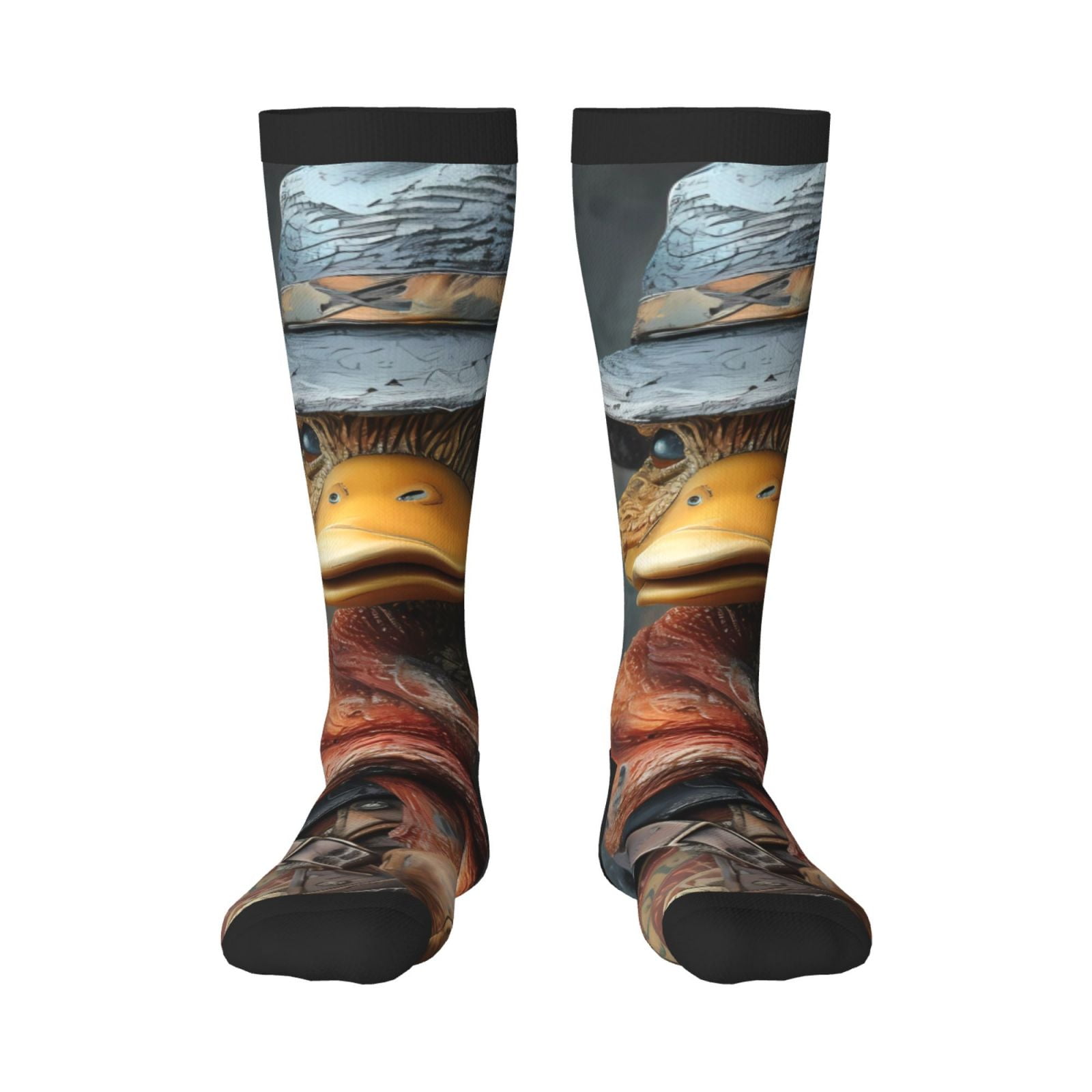 Vsdgher Western Cowboy Duck Print Thigh High Socks Extra Long Stretchy ...