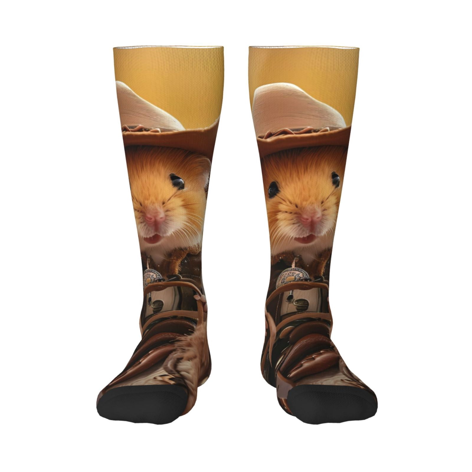Vsdgher Western Cowboy Guinea Pig Print Thigh High Socks Extra Long ...