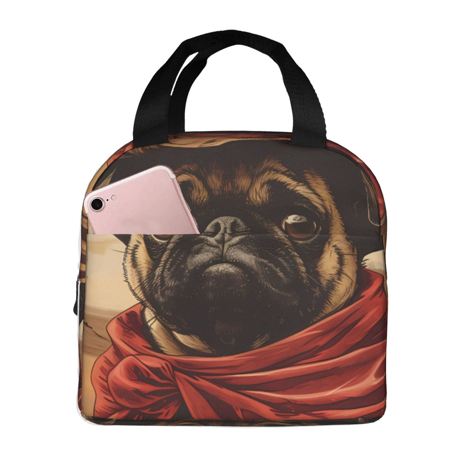 Vsdgher Western French Bulldog Cowboy Lunch Bag, Lunch Box for Women ...
