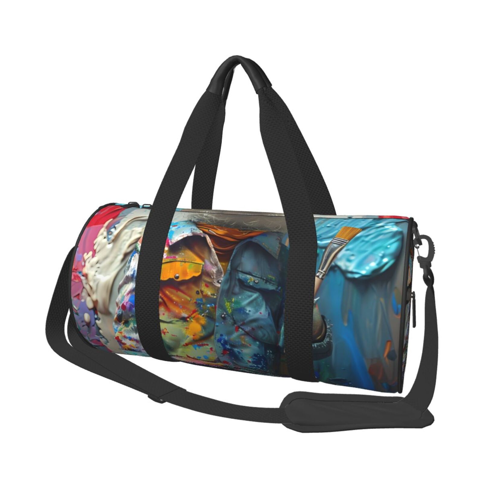 Vsdgher Whimsical Goat Artist 45L Foldable Duffel Bag, Sports Gym Bag ...