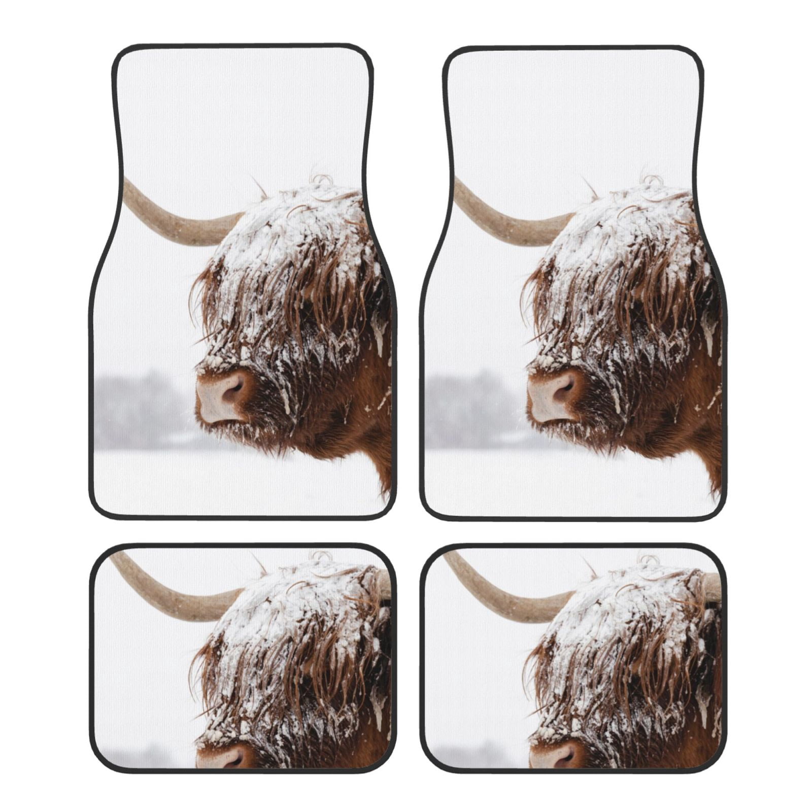 Vsdgher Yak Car Foot Mat Set of 4 Pieces Universal Floor Liner Car ...
