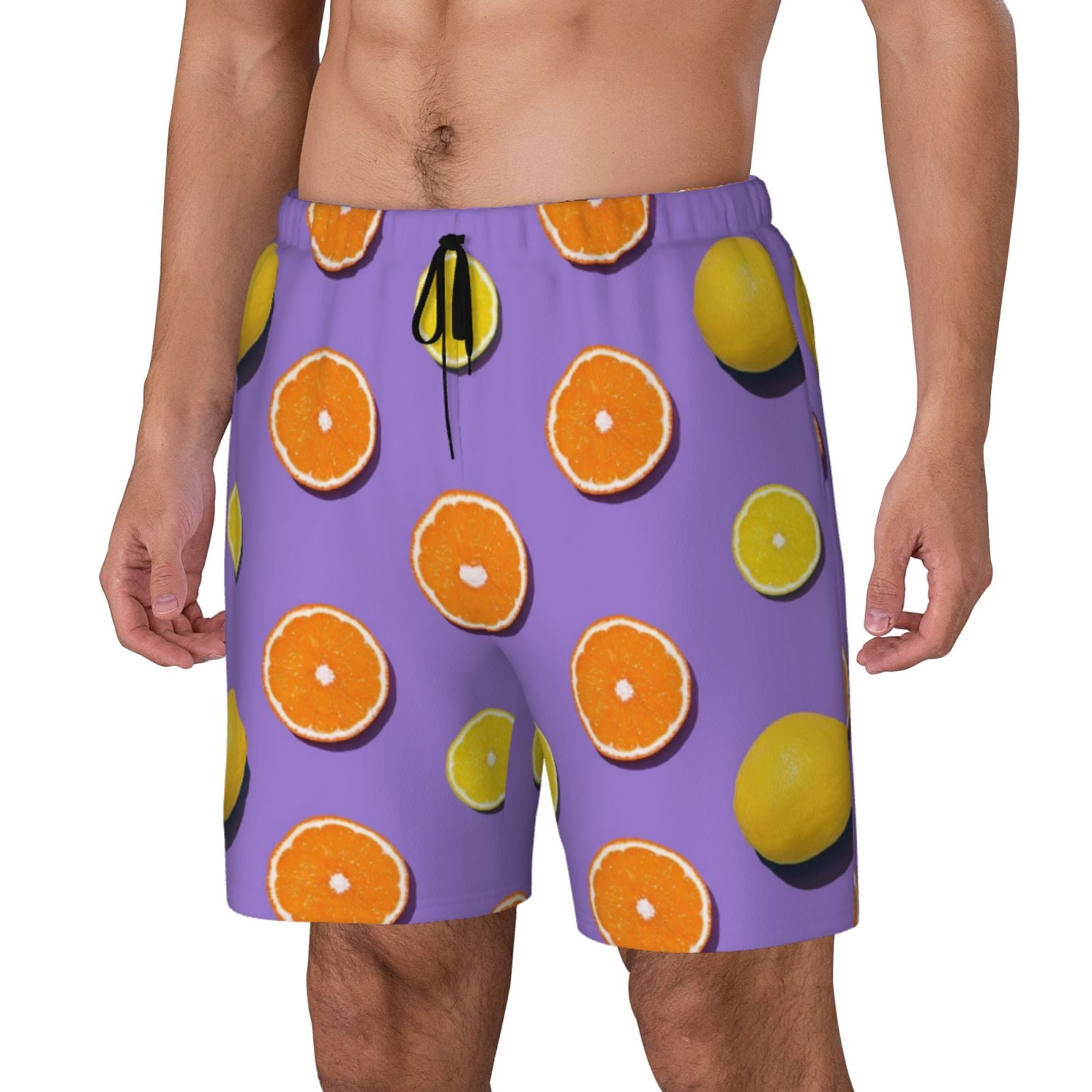 Vsdgher Yellow Lemon And Orange for Mens Swim Trunks with Compression ...
