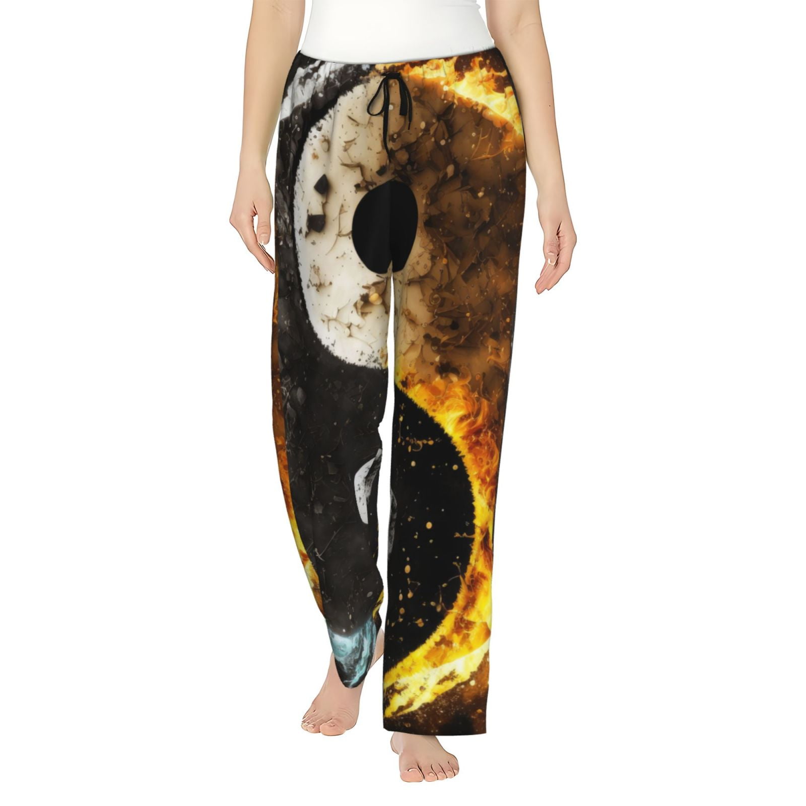 Vsdgher Yin Yang Women’s Womens Pajama Pants, Lounge Wide Leg PantsLounge Pants,Sleep Bottoms ...