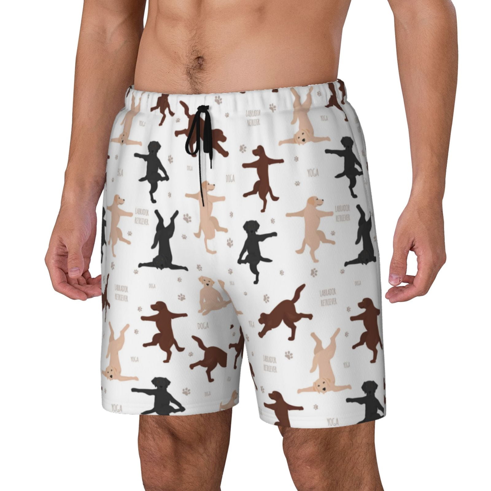 Vsdgher Yoga Labrador Retriever for Mens Swim Trunks with Compression ...