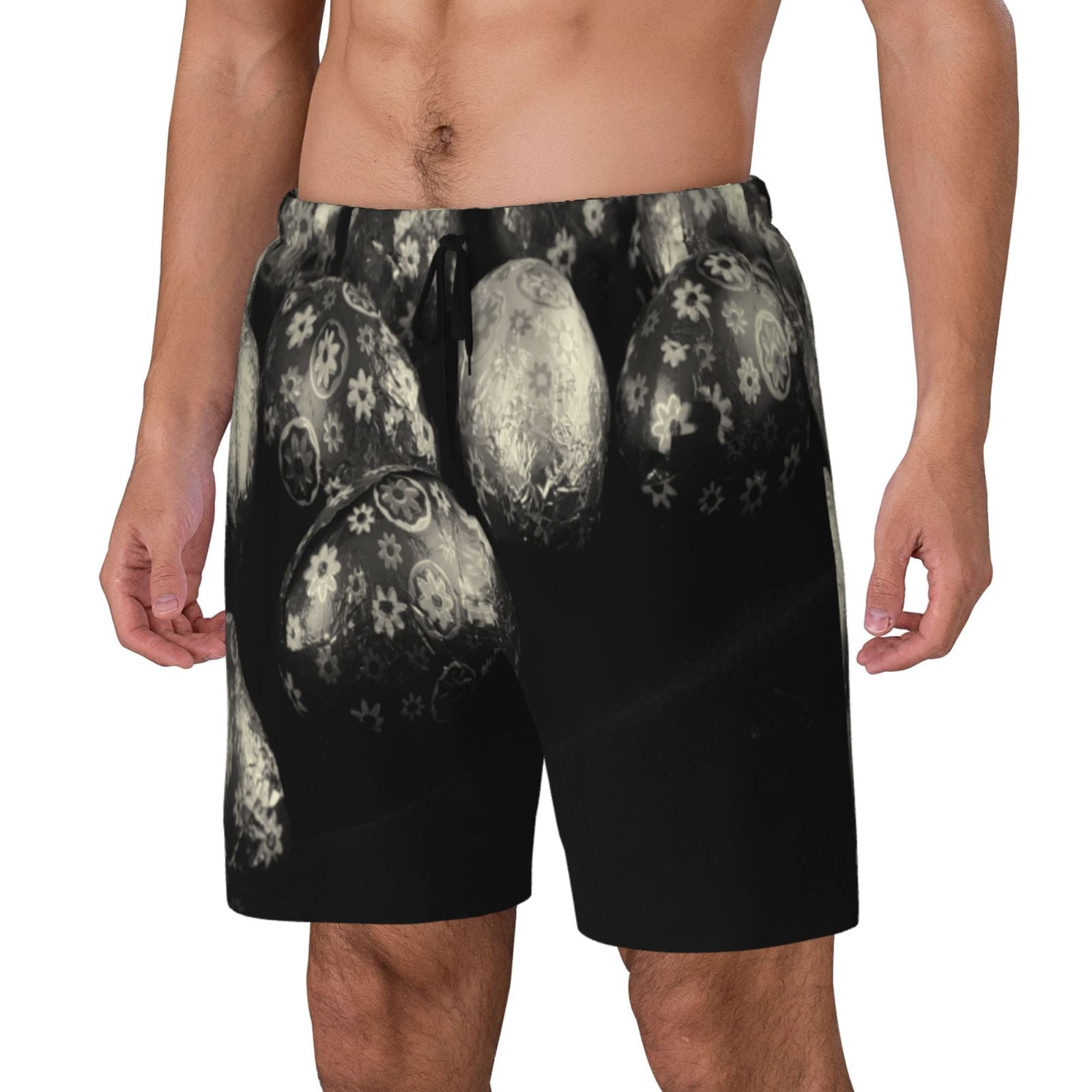 Vsdgher black Easter eggs for Mens Swim Trunks with Compression Liner ...
