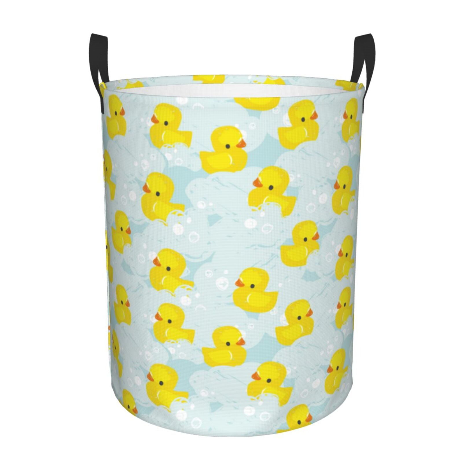 Vsdgher cute rubber duck Waterproof Round Large Laundry Basket -Toy ...