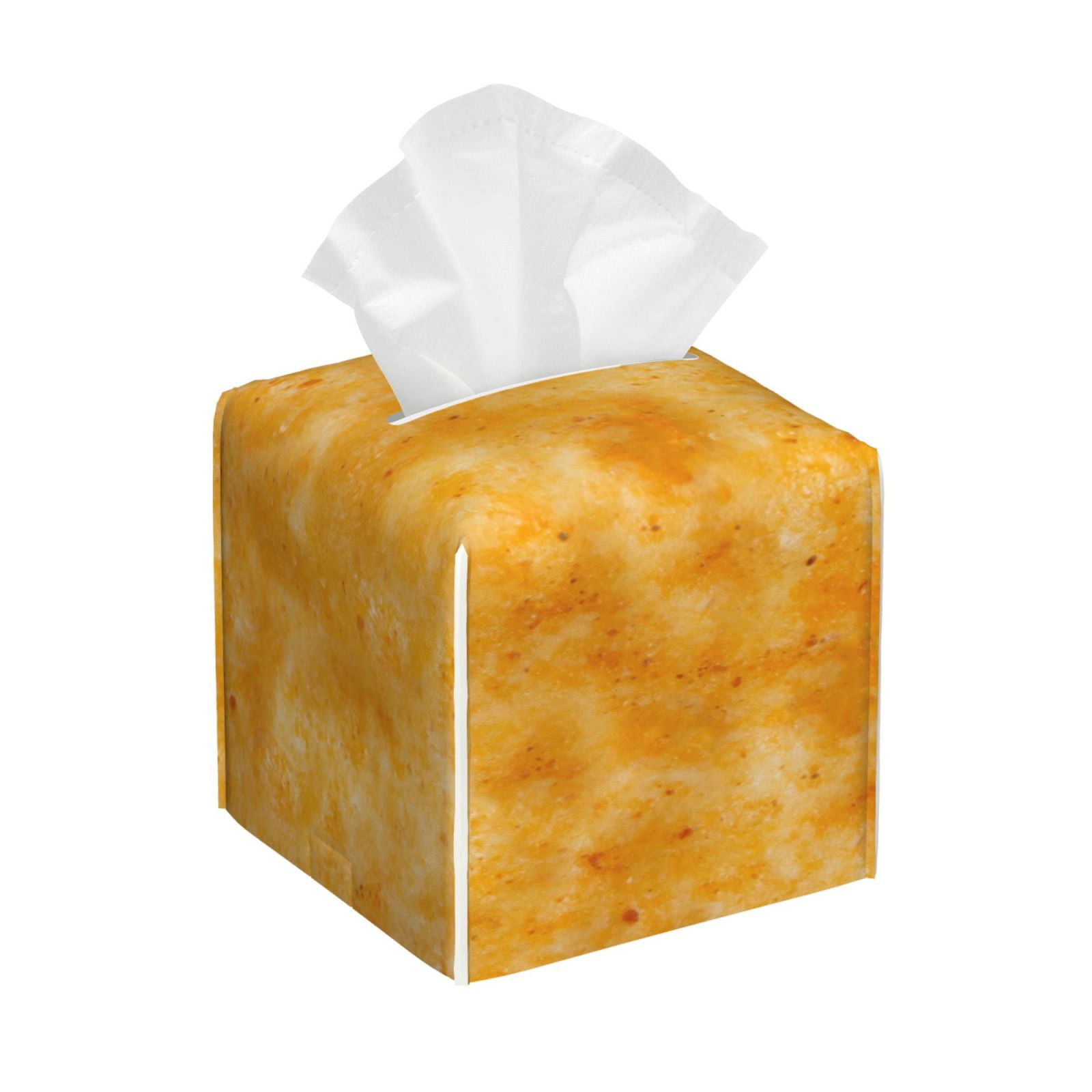 Vsdgher nachos cracker Pattern Tissue Box Cover Holder, Square with ...