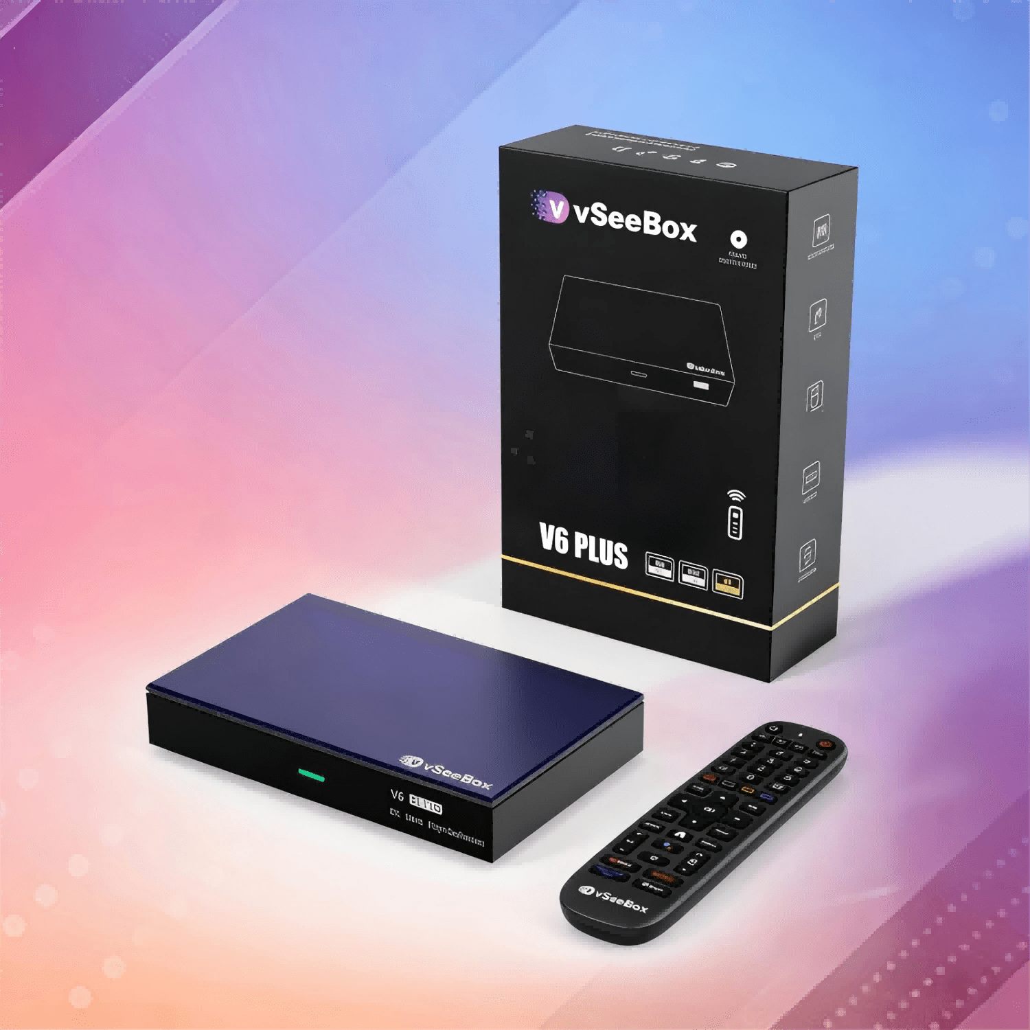 VseeBox V6 Plus 8K Android 14 TV Box, 4GB RAM 64GB Storage, WiFi 6, USB ...