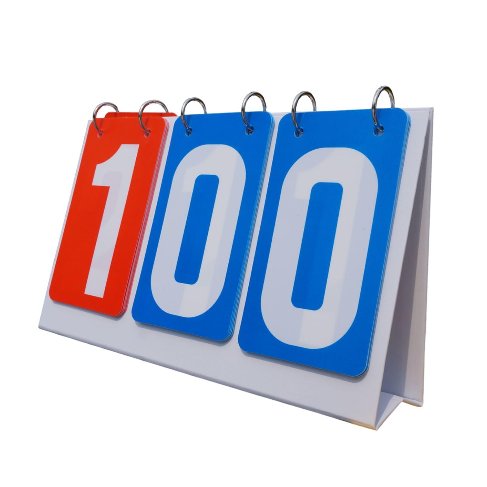 Vsenkes 3 Digit Tabletop Score Board Flip Scoreboard Multifunction ...