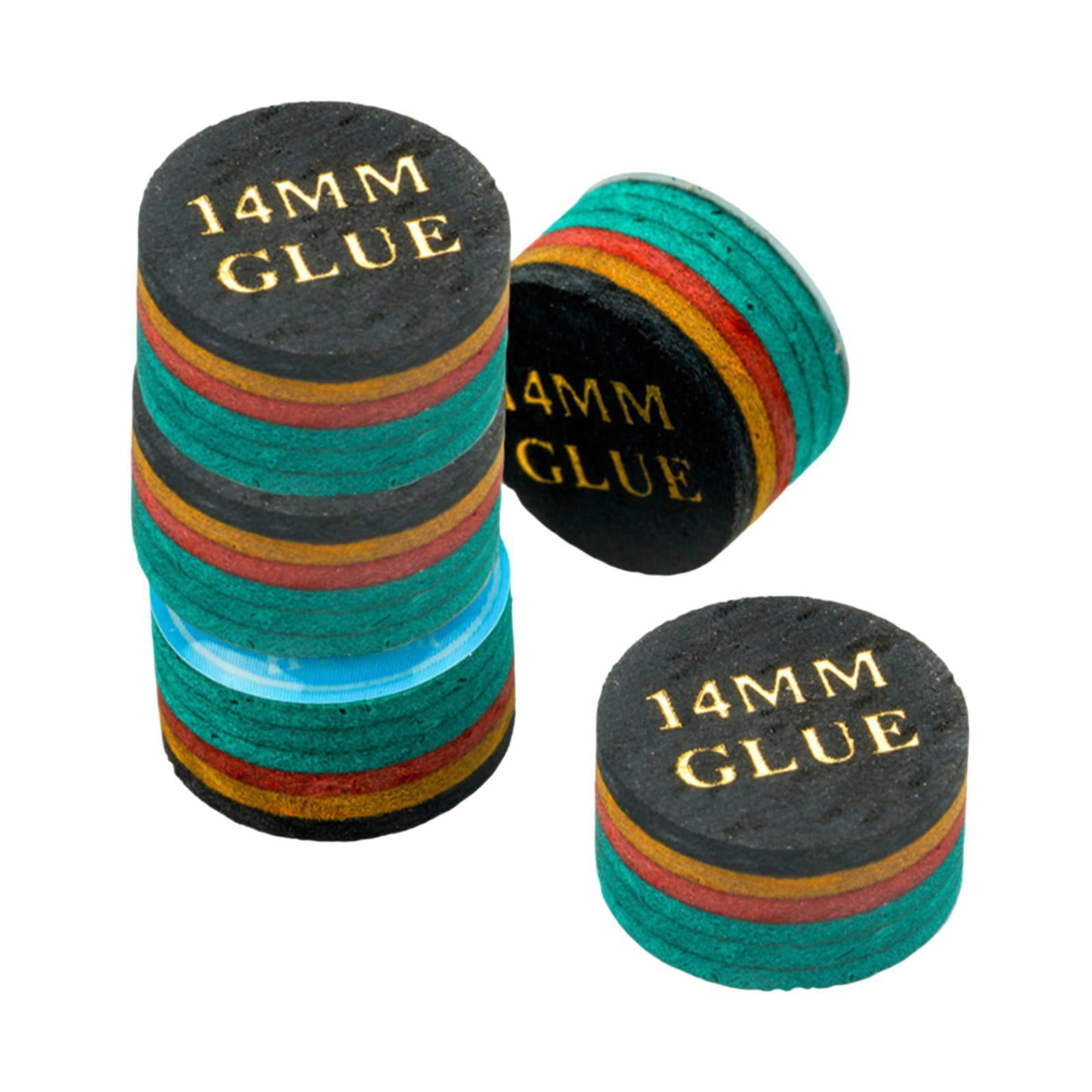 Vsenkes 5Pcs Pool Cue Tips 14mm Colorful Billiard Accessories Repair ...