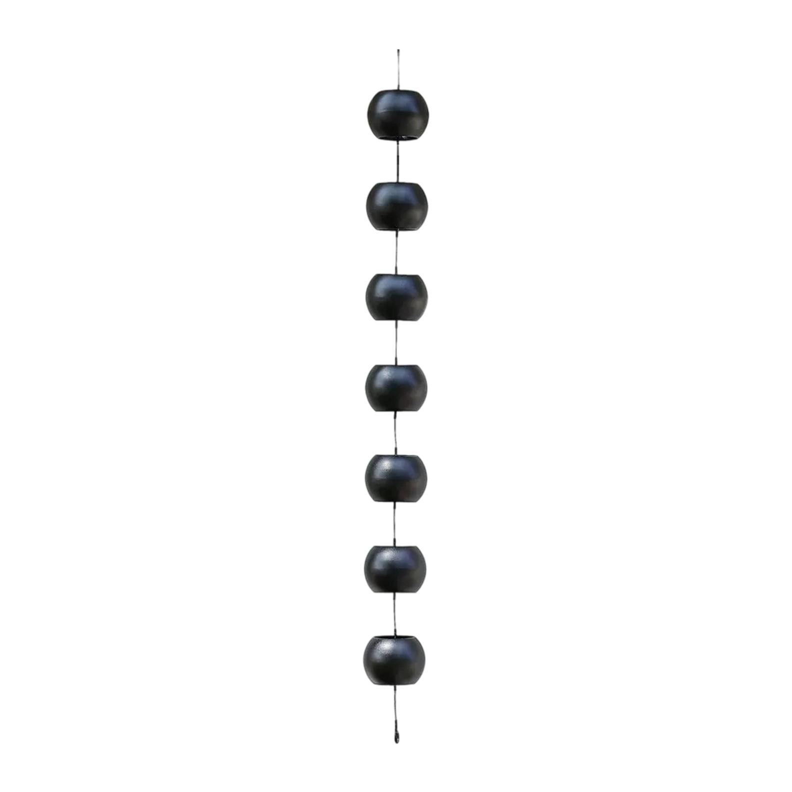 Vsenkes Ball Shaped Rain Chain 1M Easy to Install Rain Bell for Yard ...