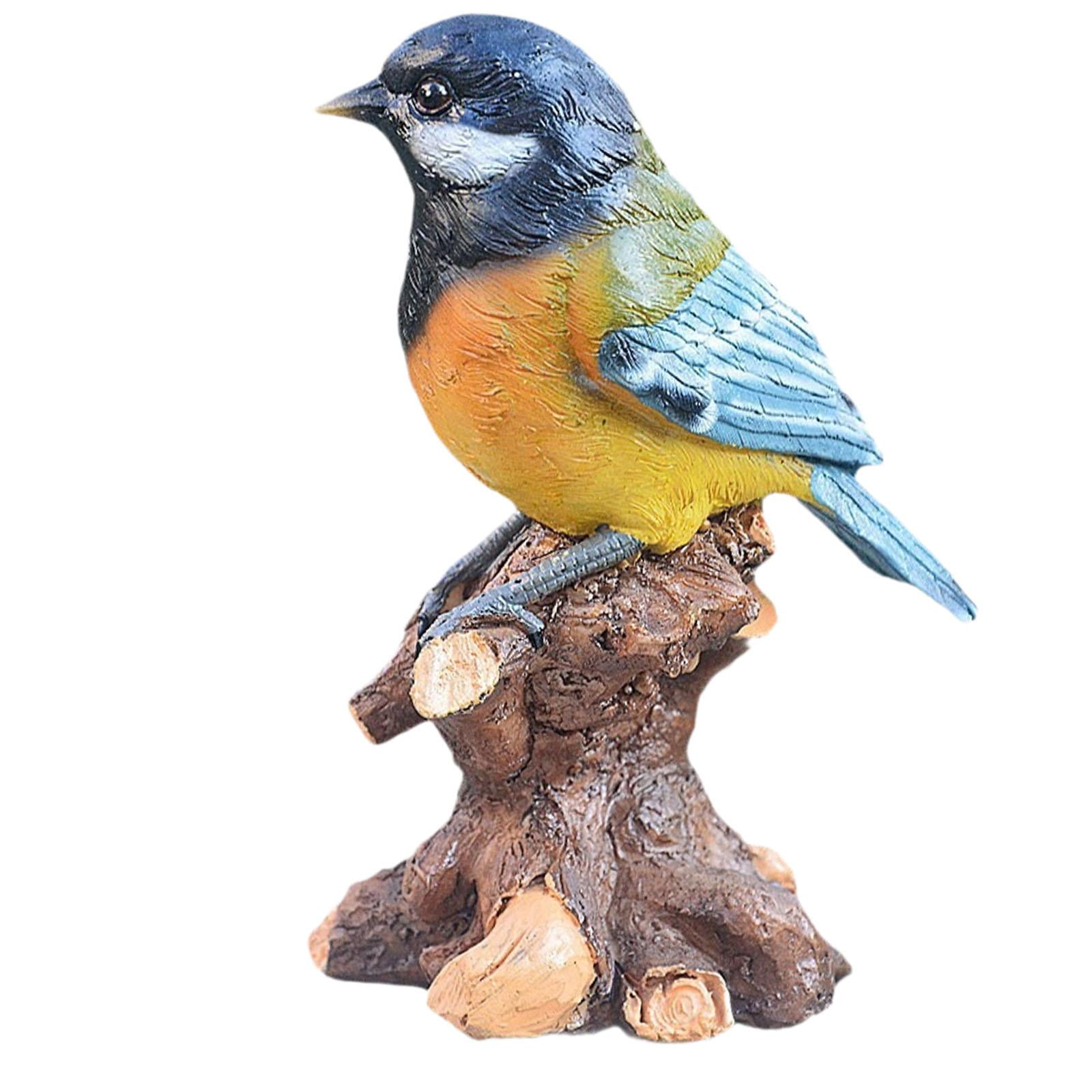 Vsenkes Bird Figurine Decorative Miniature Bird Statue for Patio Indoor ...