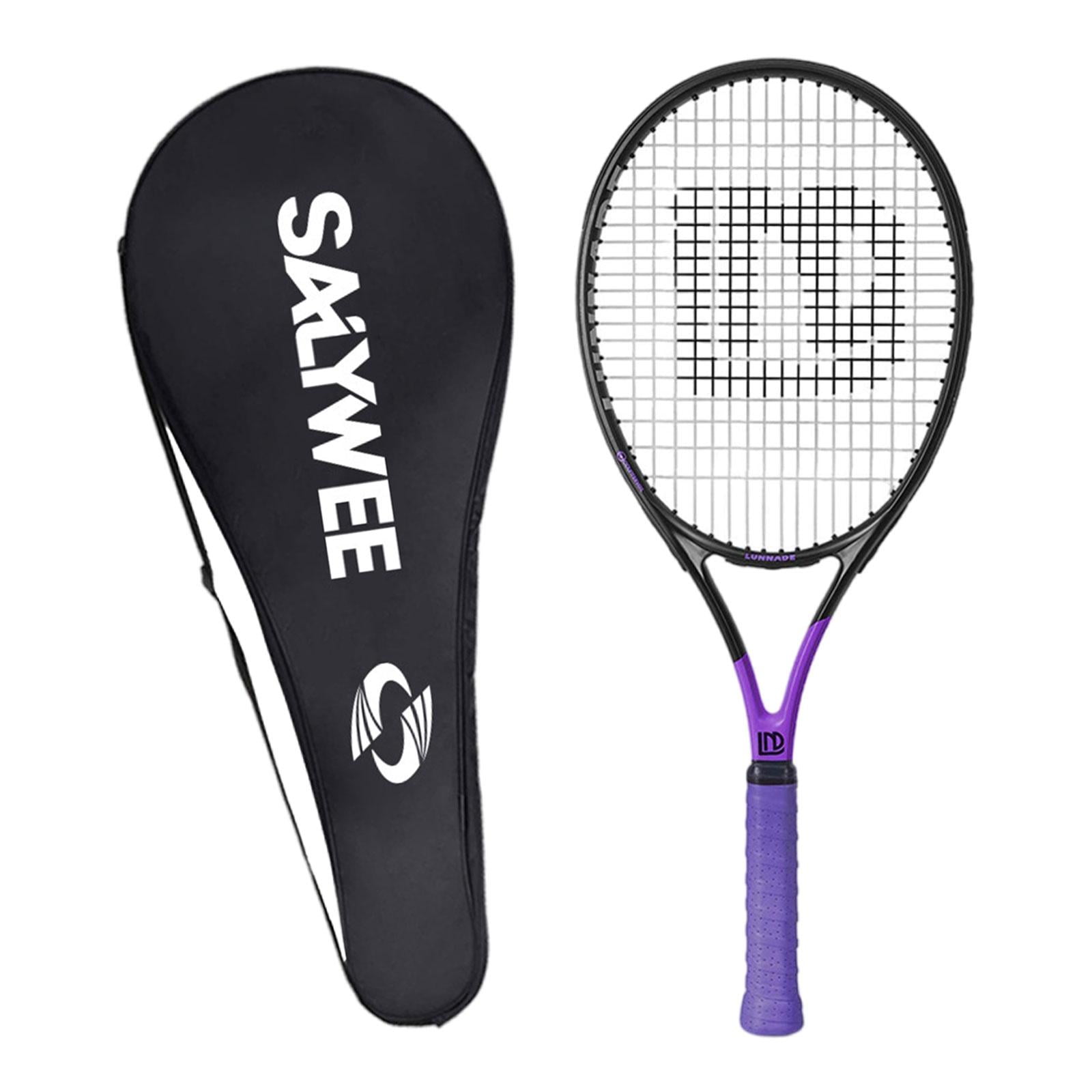 Vsenkes Carbon Fiber Adult Tennis Racquet Training Garden Carbon Fiber ...
