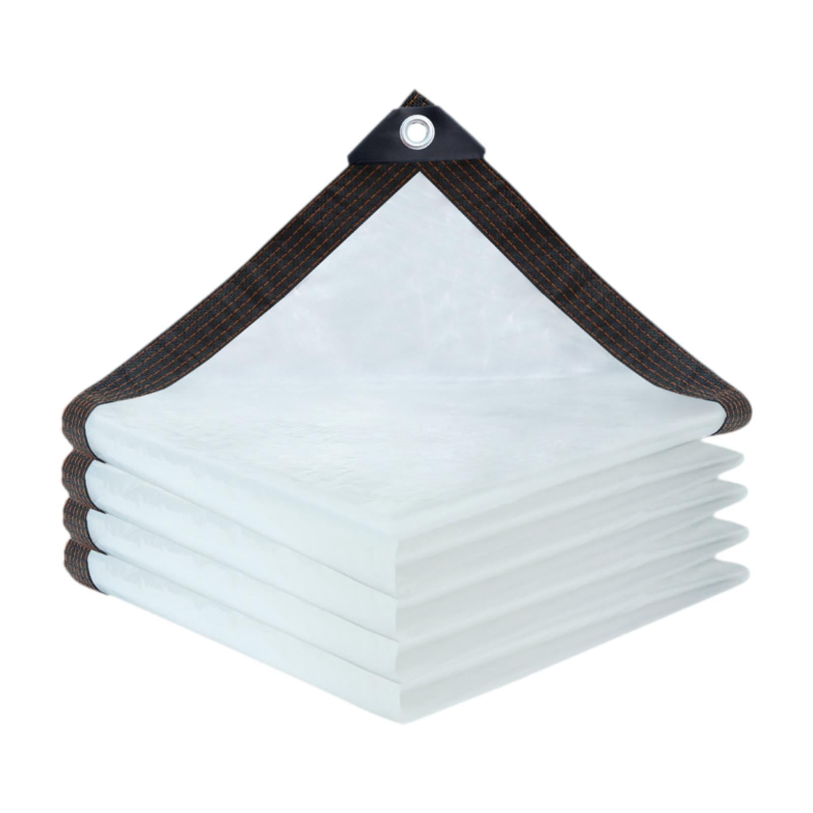 Vsenkes Clear Tarpaulin Clear Tarp Convenient Rainproof Insulation Shed ...
