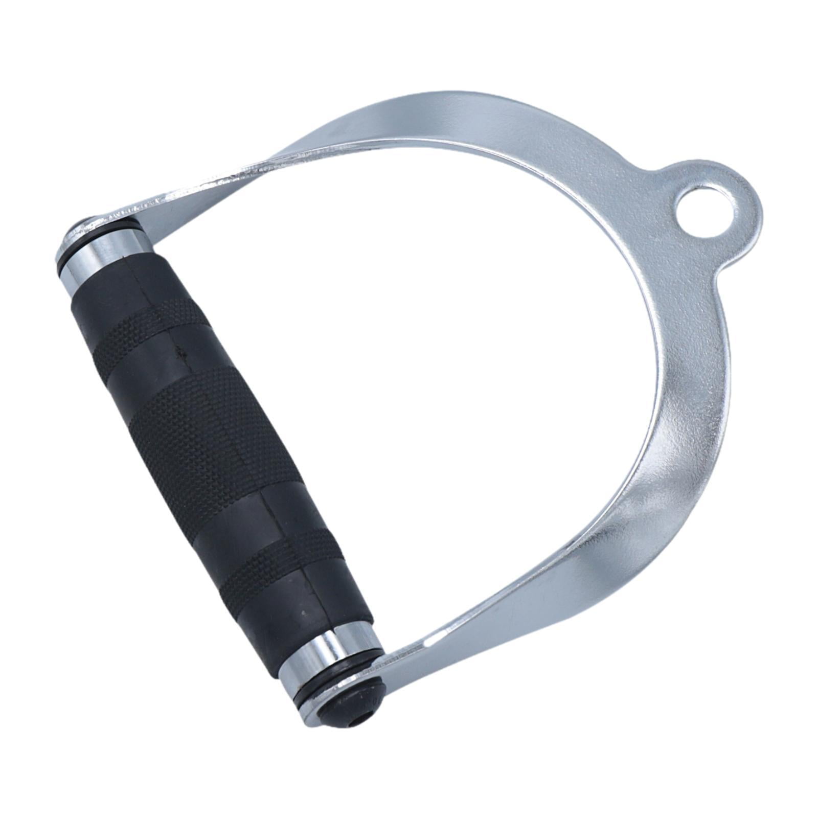 Vsenkes D Handle Cable Attachment Cable Machine Accessory Metal Heavy Duty Solid LAT Pull Down ...