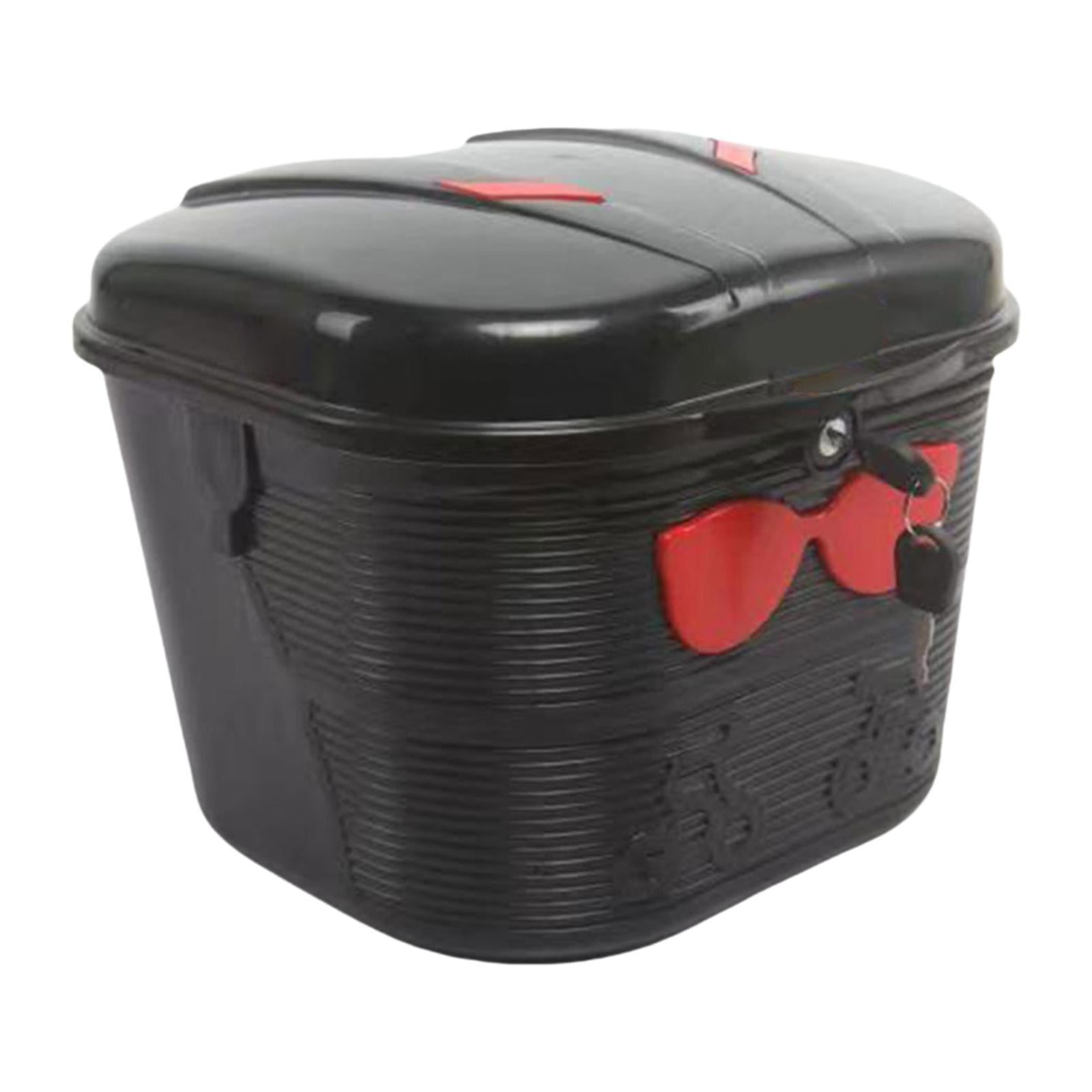 Vsenkes Electric Bike Basket Front Mounted with Lock Cargo Rack for ...