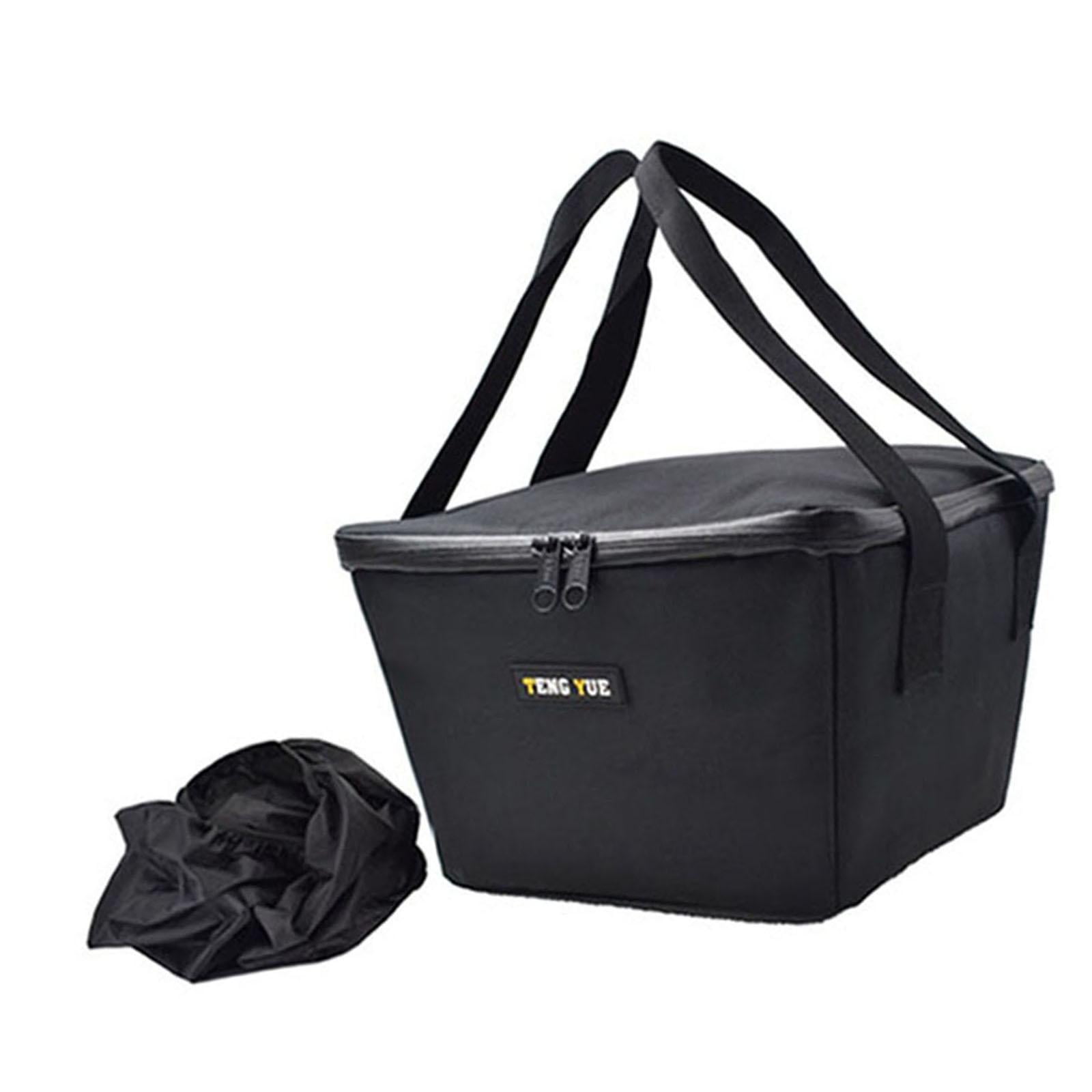 Vsenkes Electric Bike Basket Liner Sunproof Practical Black Bicycle ...