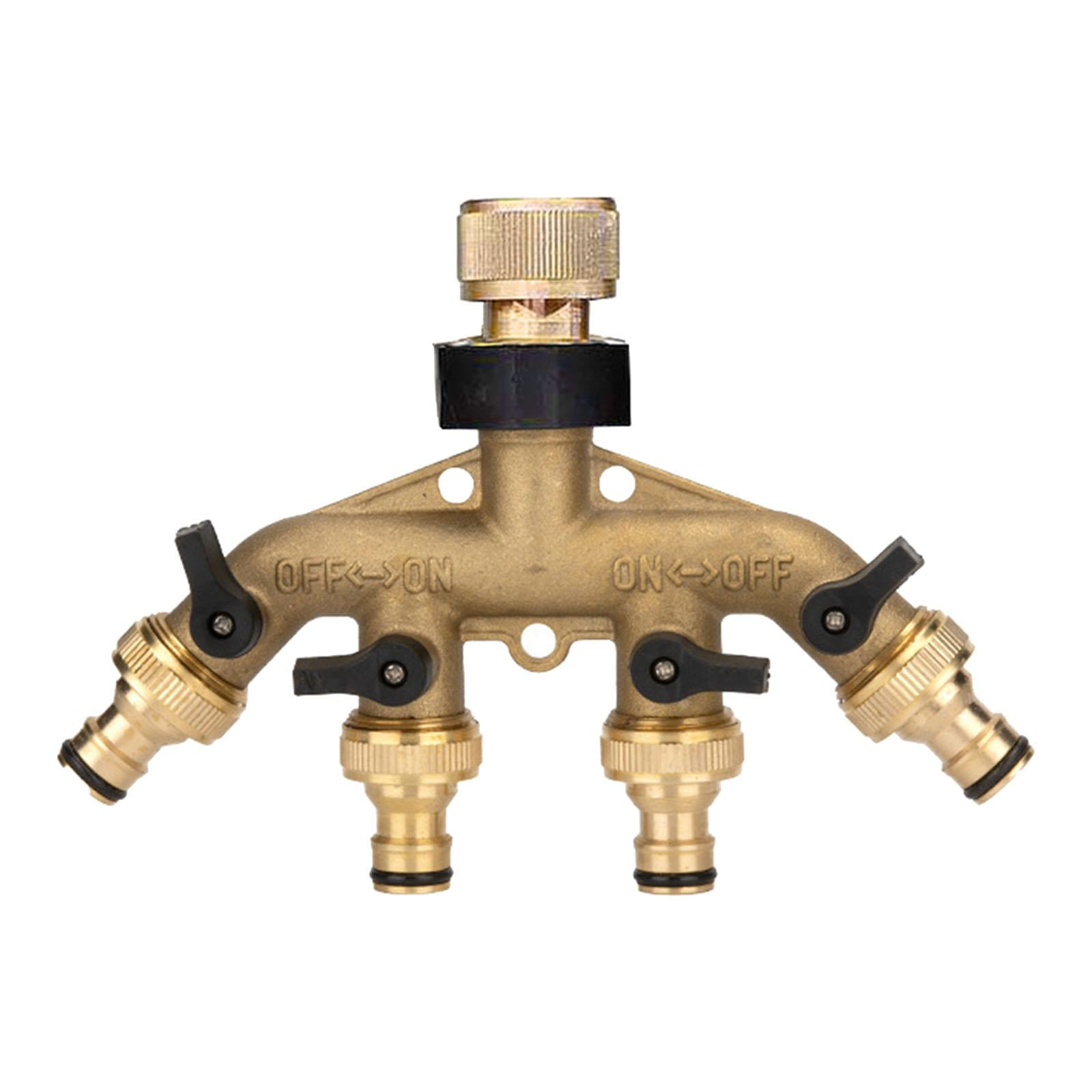 Vsenkes Garden Hose Splitter Brass Convenient Easy to Use Accessories ...