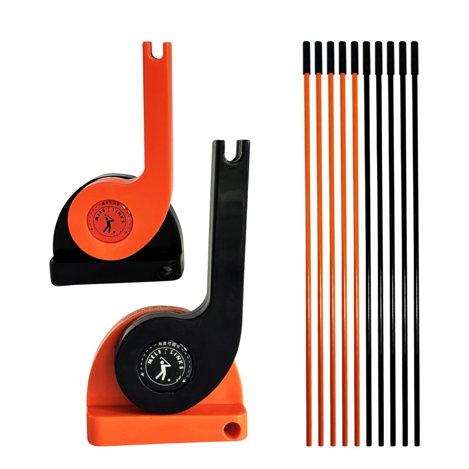 Vsenkes Golf All Planar 10 Portable Indicator Rods Aiming Golf Swing ...