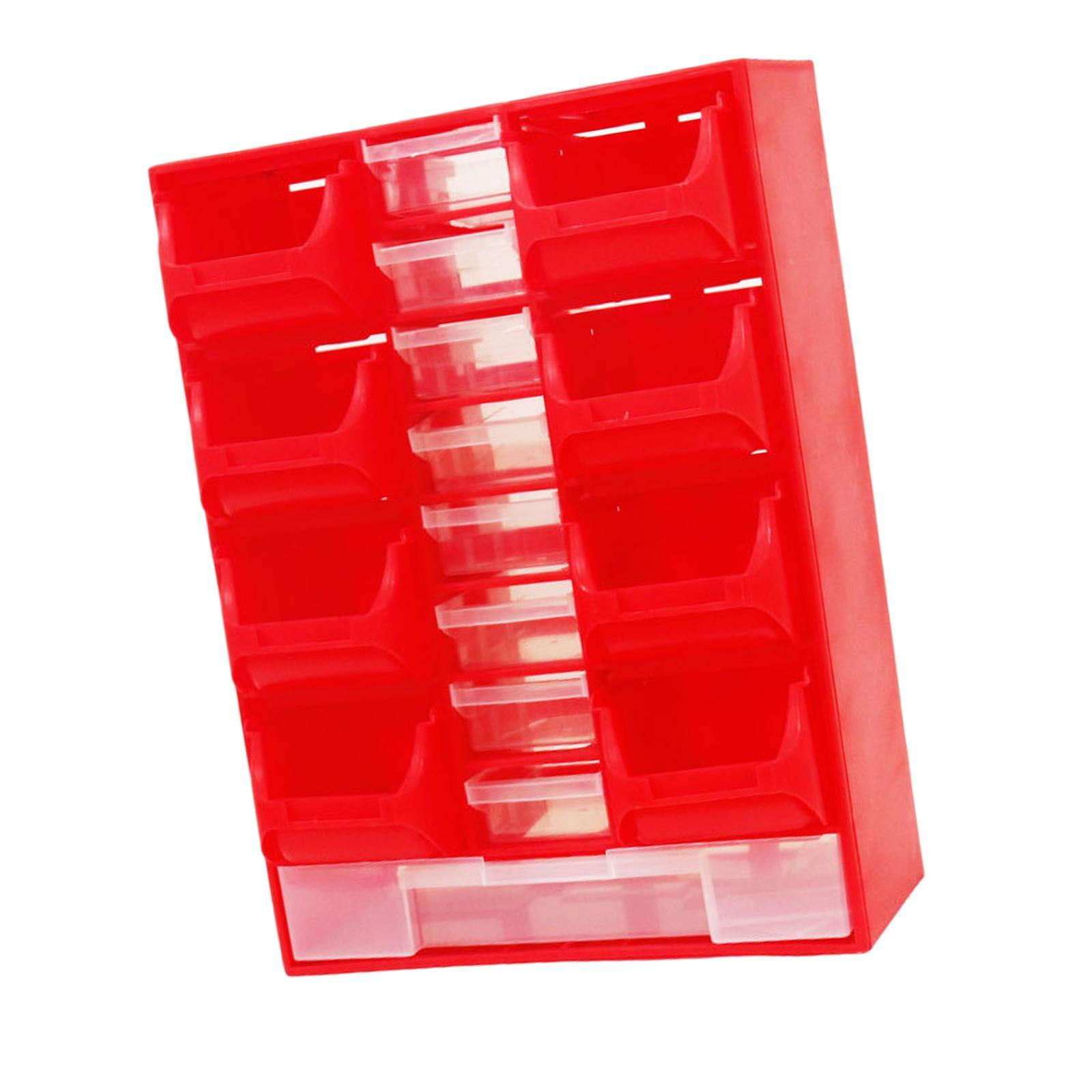Vsenkes Hardware Parts Organizer Wall Mounted Storage Bins for Bolts ...