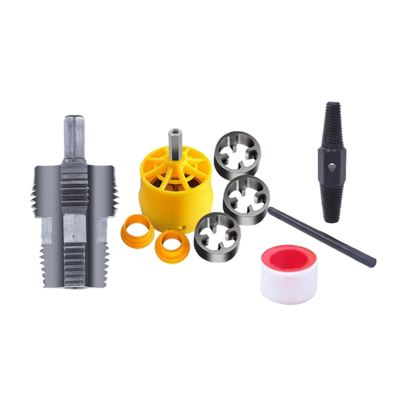 Vsenkes PVC Pipe Threader Kit Easy to Use Threading Device with 1/2in 3 ...