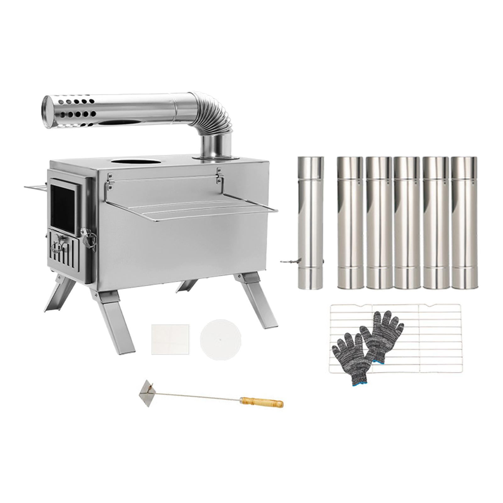 Vsenkes Portable BBQ wood Heater for Backpacking Outdoor Fireplace ...