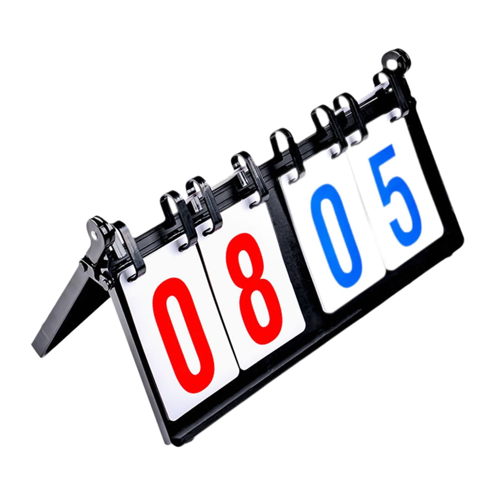 Vsenkes Portable Flip Scoreboard 4 Digit Manual for Football Basketball ...