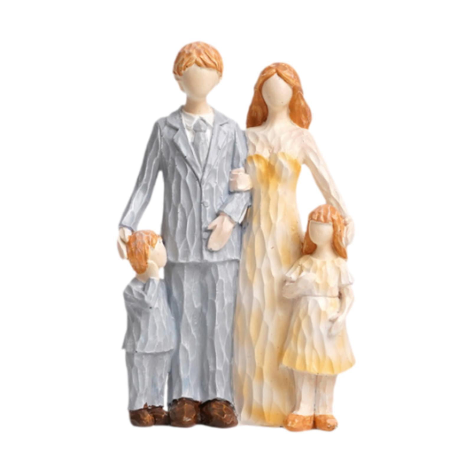 Vsenkes Resin Family Figure Statue Memorial Gift Collectible Home Decor ...