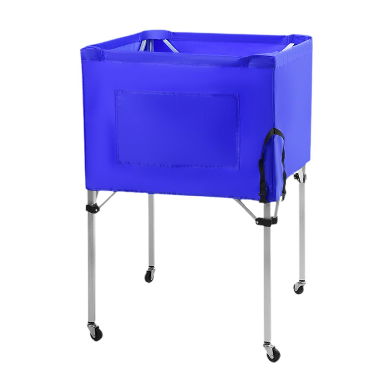 Vsenkes Rolling Sports Ball Cart Convenient Ball Storage Bin for ...