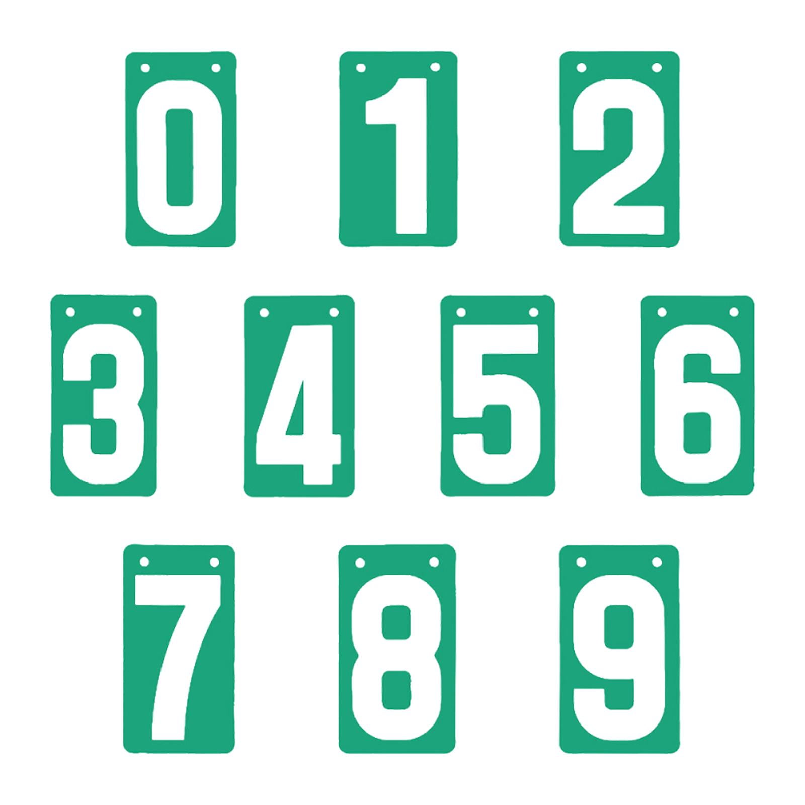 Vsenkes Score Keeper Numbers 0-9 Flip Number Cards for Tennis Ball ...