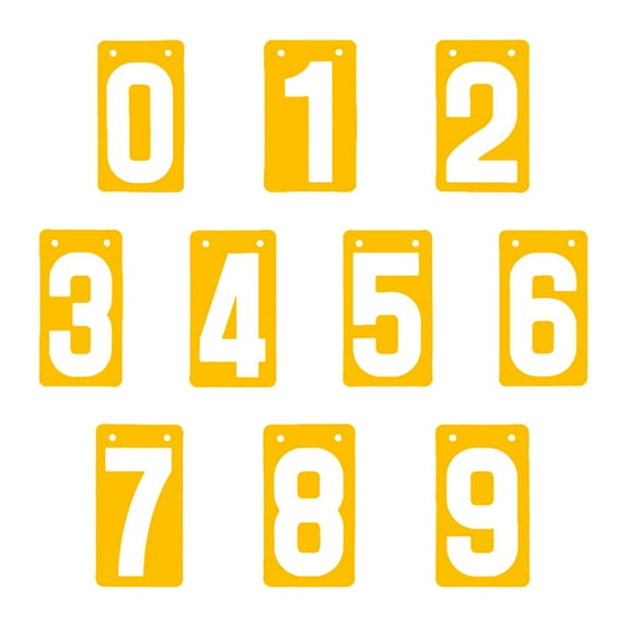 Vsenkes Score Keeper Numbers 0-9 Flip Number Cards for Tennis Ball ...