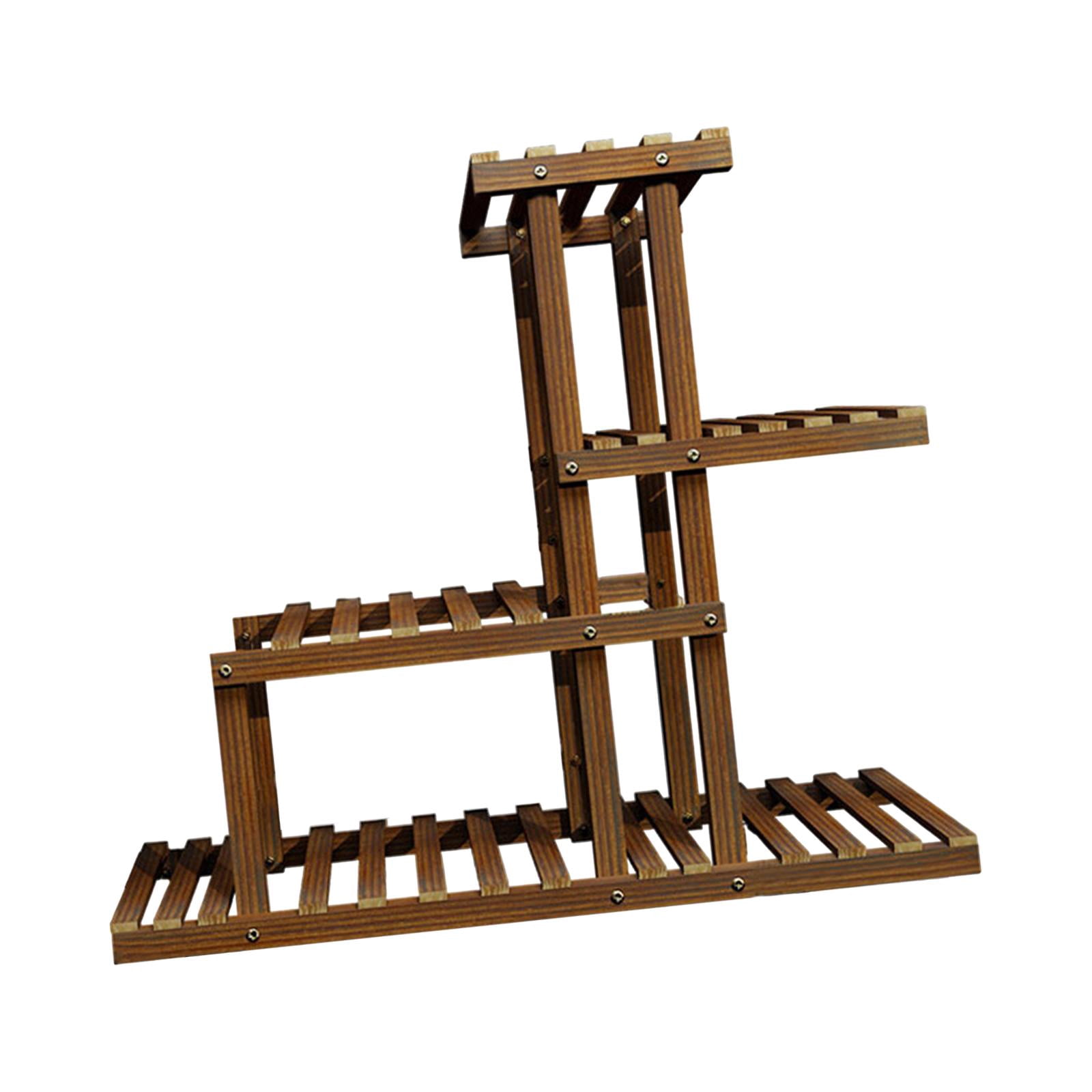 Vsenkes Wood Plant Stand, Plant Storage Rack Decorative Multi Layer ...