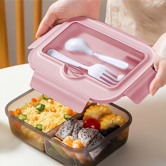 Vsontor 2-Compartment Bento Lunch Box For Adult – Leakproof, Bpa-Free ...