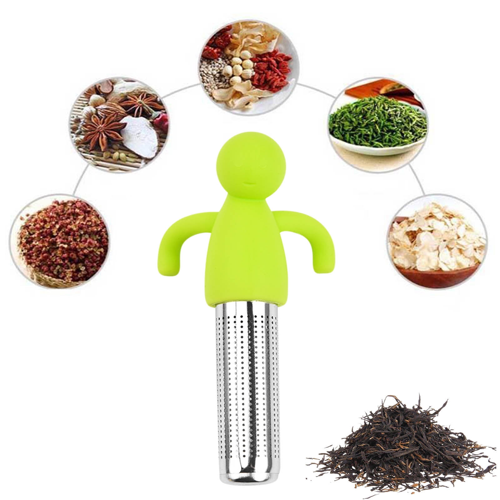 Vsontor Human Shaped Tea Filter Tea Making Machine Stainless Steel Tea ...