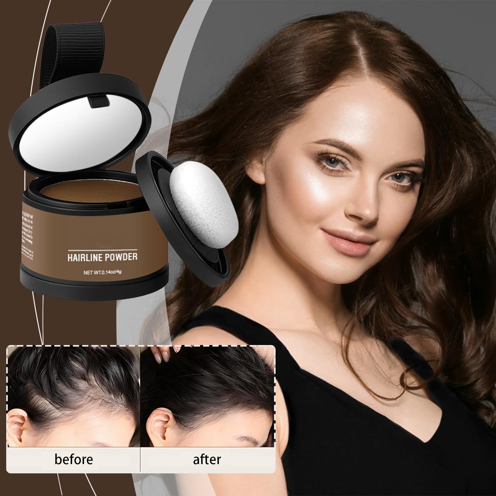 Vsontor Root Touch Up Powder, Instantly Gray Hair Cover Up, Women Color ...